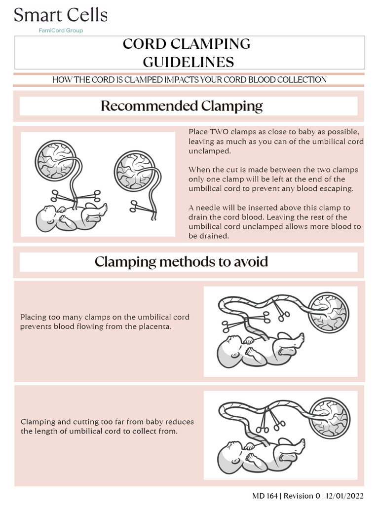 Umbilical Cord Clamping Guidelines | PDF