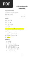 Complex Numbers | PDF | Real Number | Complex Number