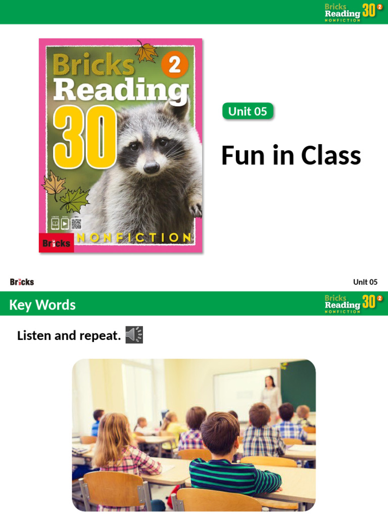 Bricks Reading 30 Nonfiction L2 SB PPT Unit 05 | PDF | Human Communication | Linguistics