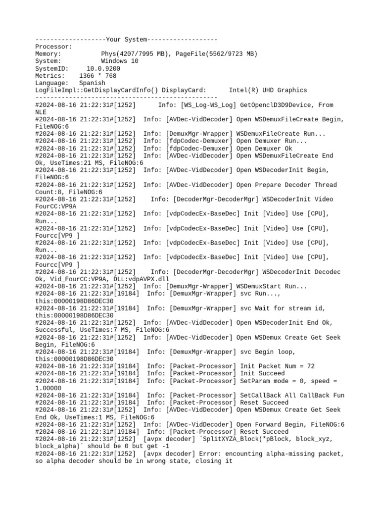 Wondershare Filmora_WSLog | PDF | Streaming Media | Codec