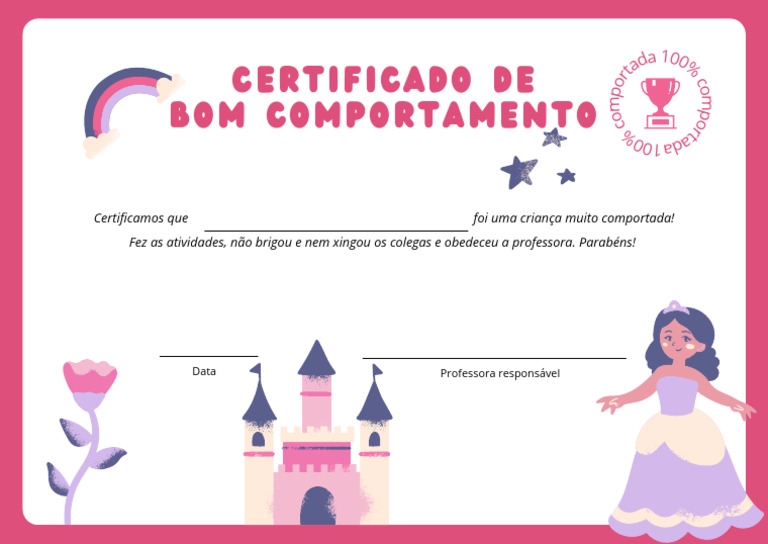 Certificado de Coragem | PDF