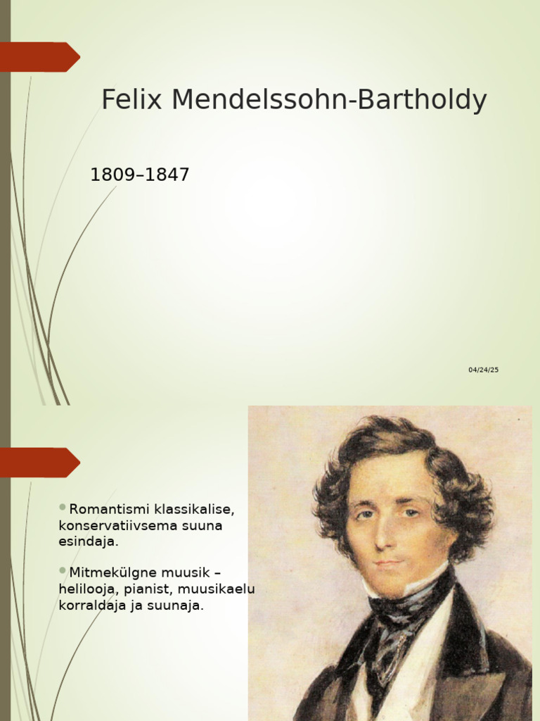 Felix Mendelssohn - Bartholdy | PDF