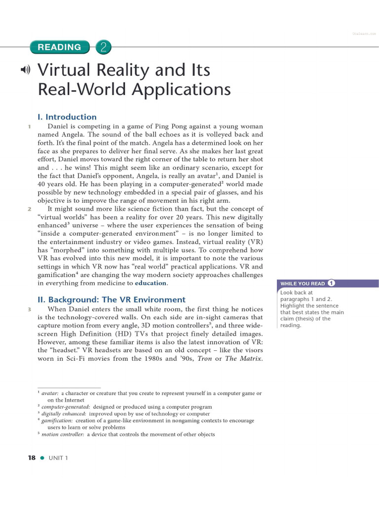 VR & Its Applications | PDF