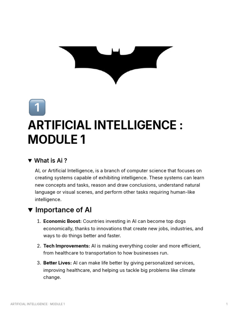 Artificial Intelligence Module 1 | PDF | Knowledge | Artificial ...