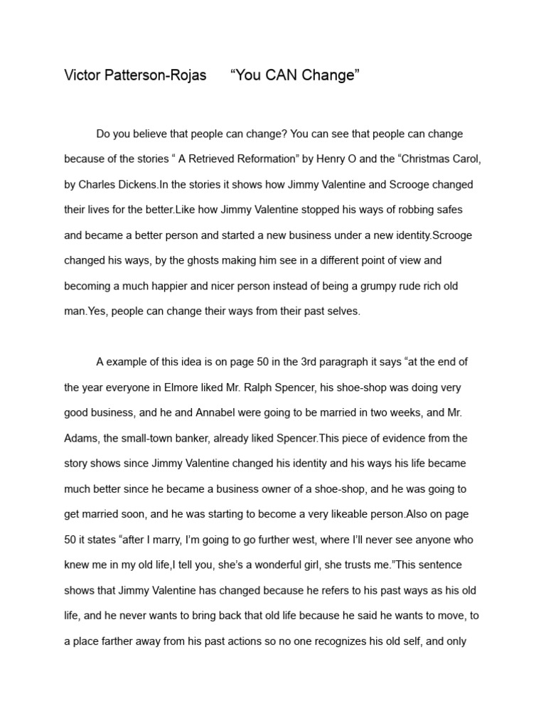 Victor Patterson-Rojas - LAT Rough Draft | PDF | Ebenezer Scrooge | A ...