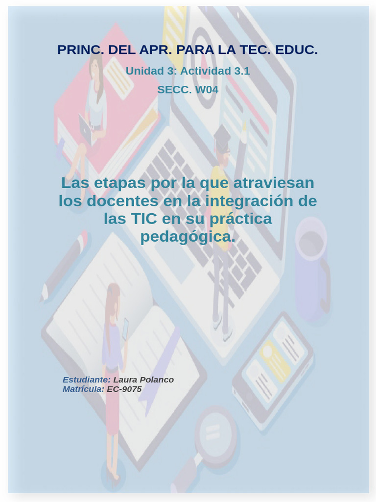 Actividad 3.1 - PRINC. DEL APR. PARA LA TEC. EDUC | PDF