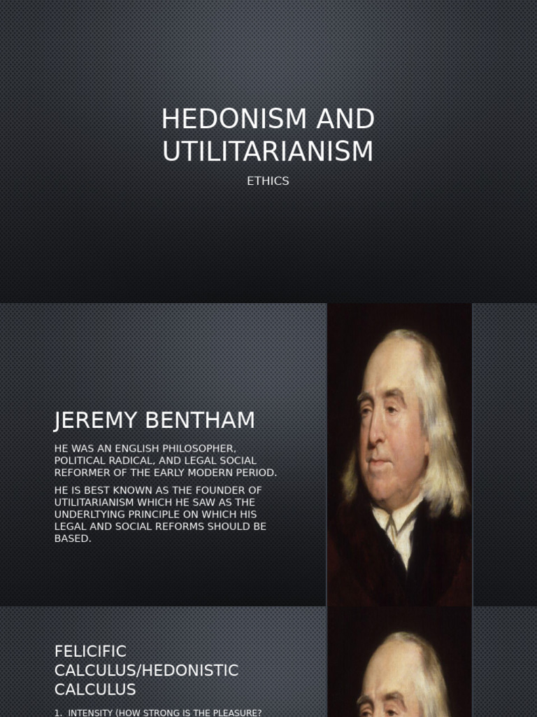 Hedonism and Utilitarianism | PDF | Hedonism | Utilitarianism