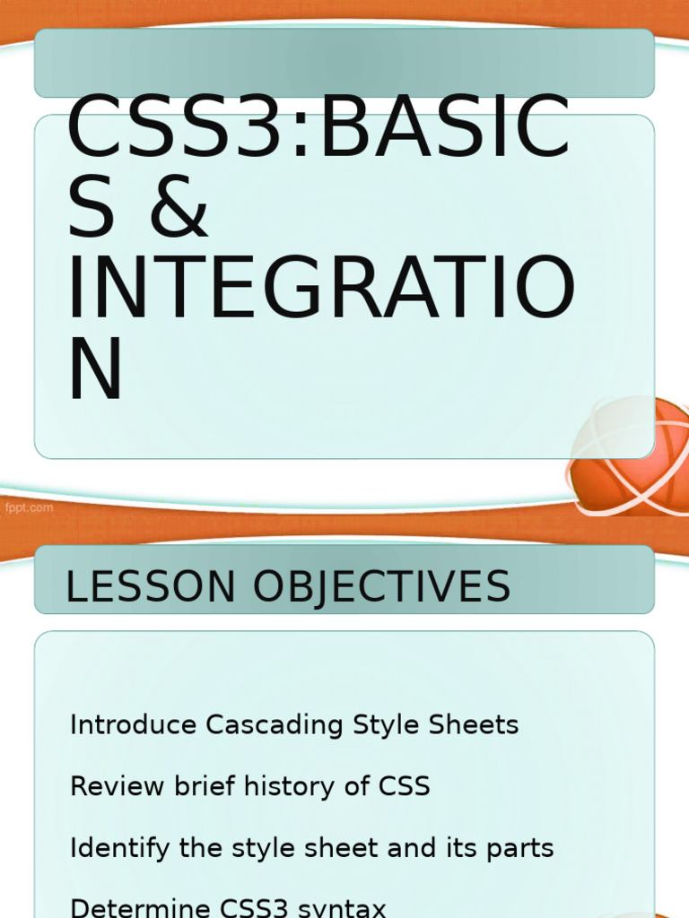 Css3:Basic S& Integratio N | PDF