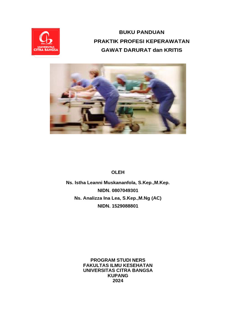 Buku PANDUAN PRAKTIK PROFESI GADAR - KRITIS | PDF