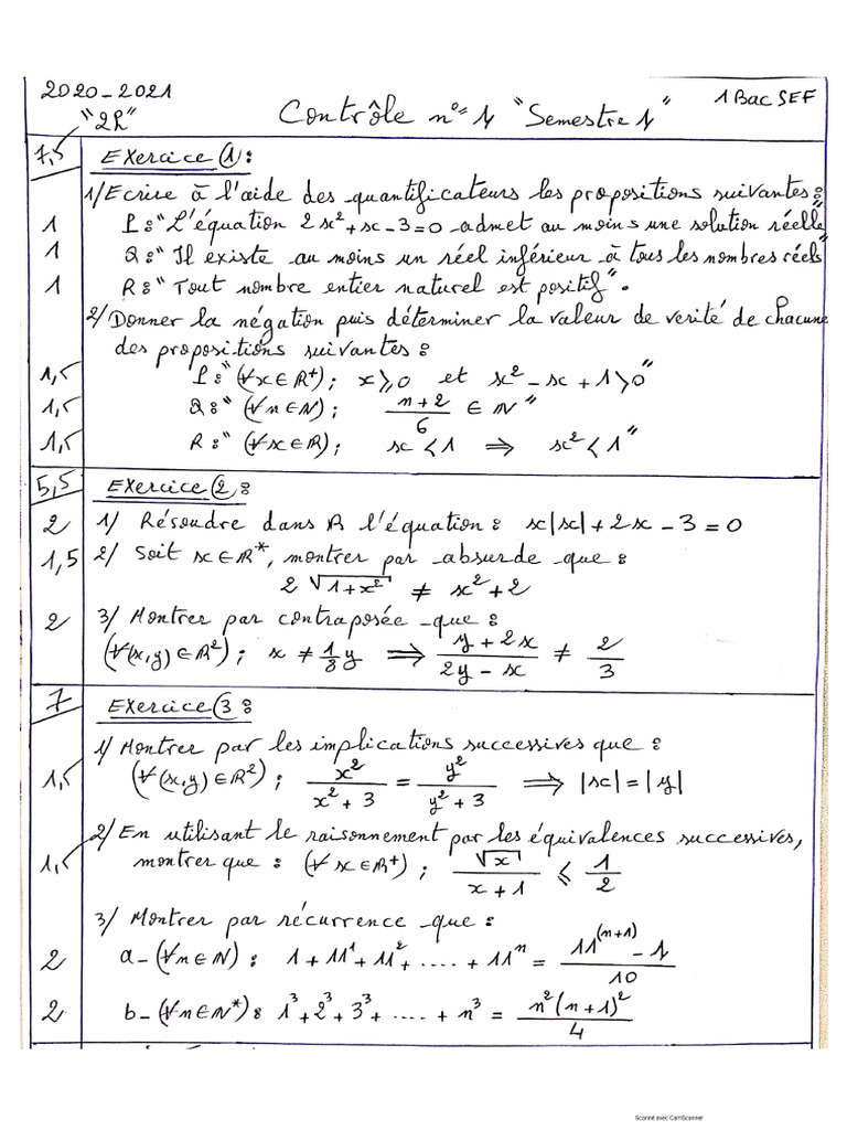 Devoirs-Maths 101846 | PDF