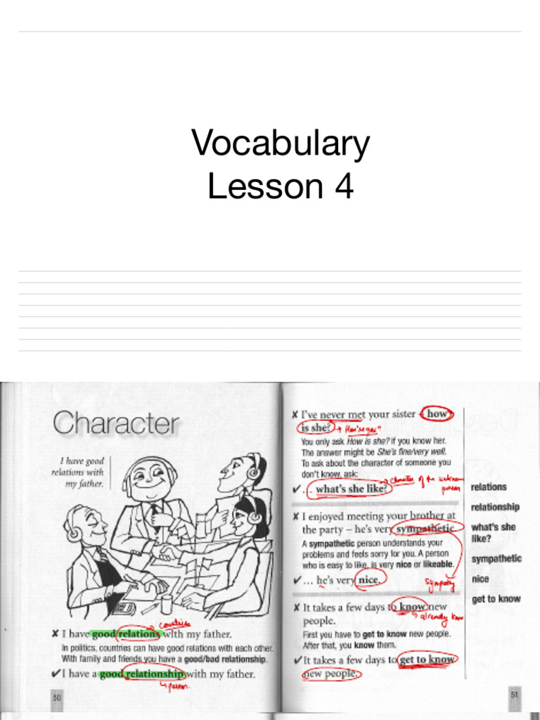 Vocabulary Lesson 5 | PDF
