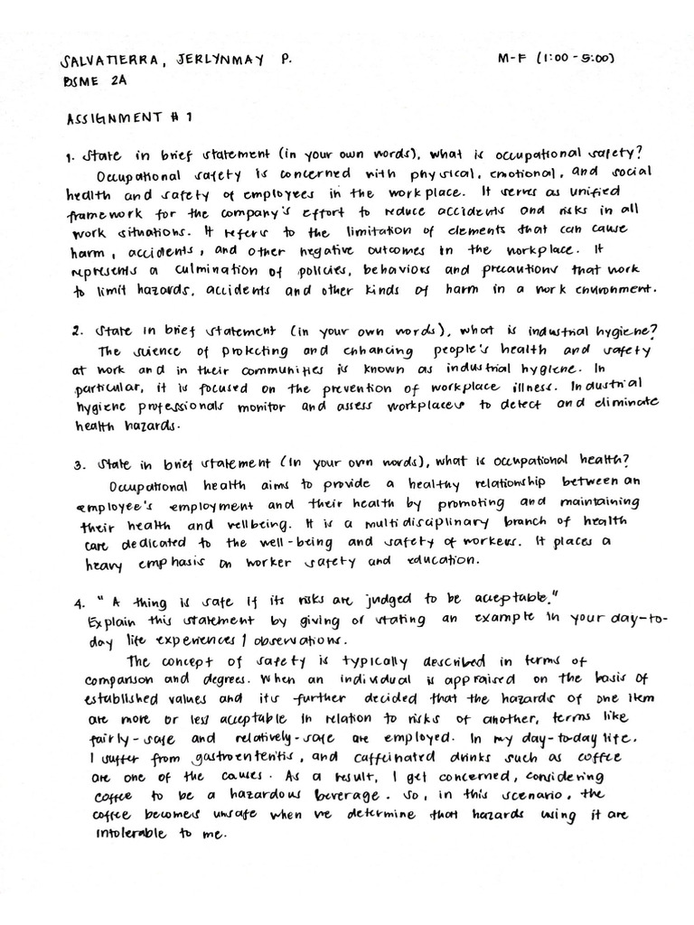 BOSH - Assignment No. 1 | PDF