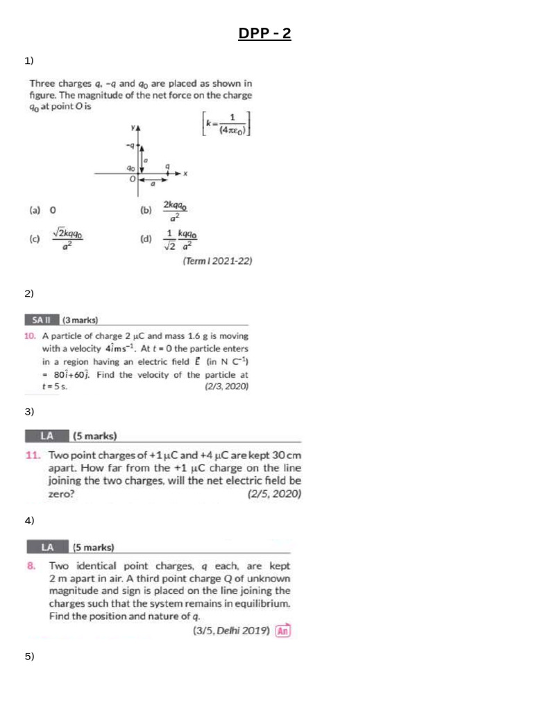 Electric Charge and Potential Differences | PDF