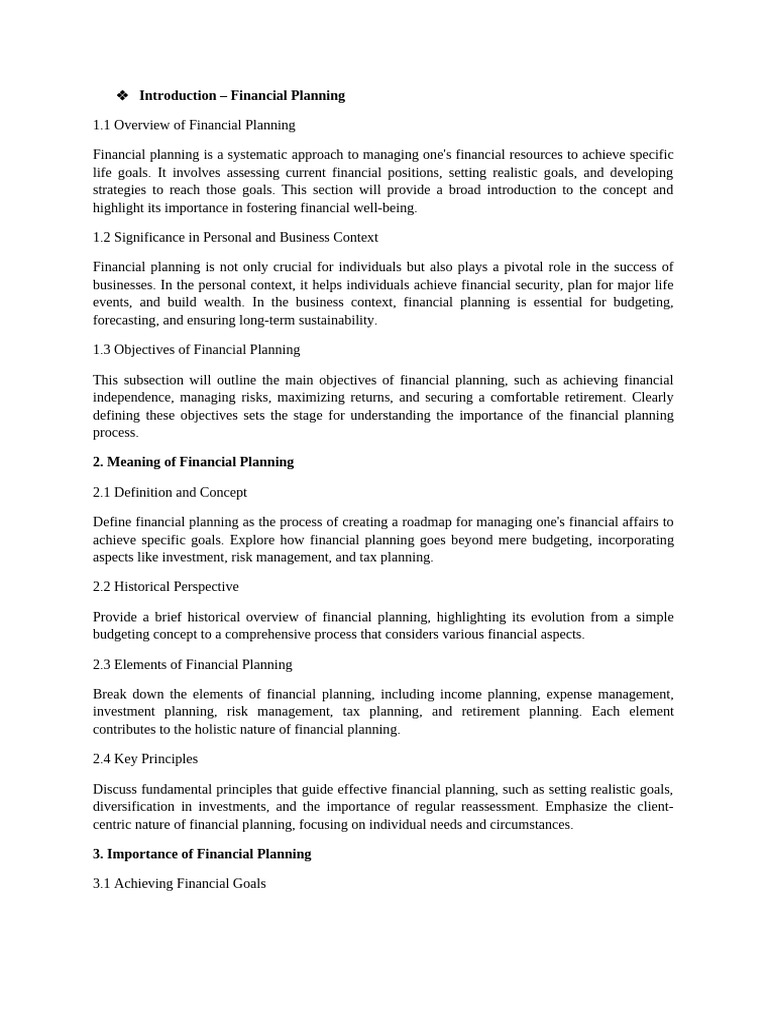 Financial Planning Unit 1 | PDF | Investing | Cryptocurrency