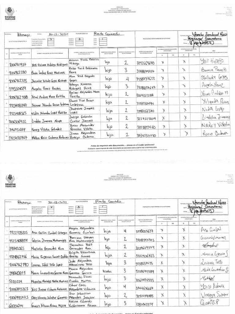 asistencia leni 20-12 | PDF
