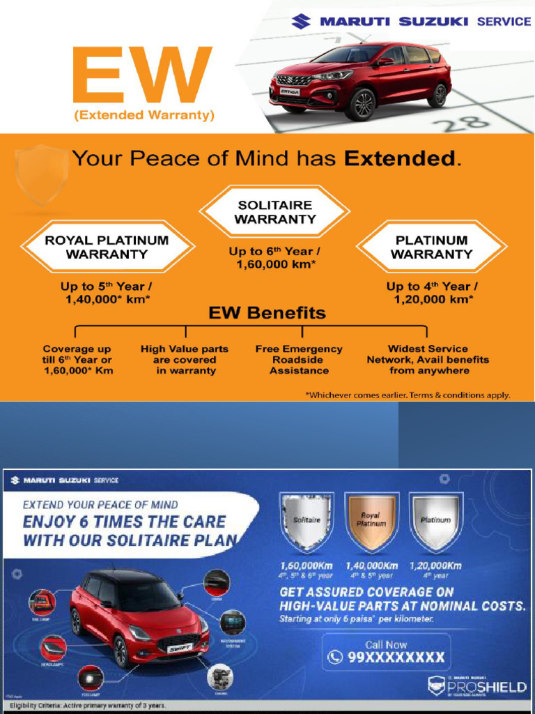 Maruti Suzuki Extended Warranty Overview | PDF