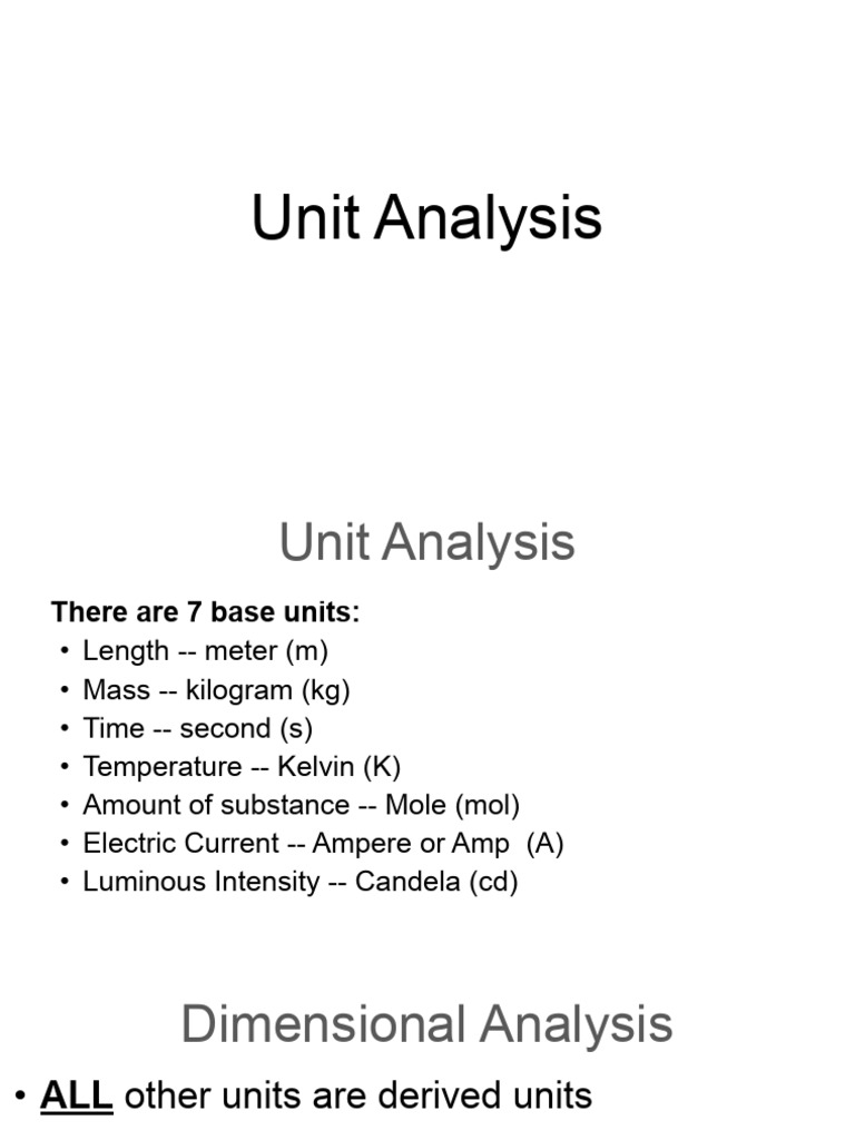 U0 Essential Skills (Algebra, Unit Analysis, Scientific Notation) | PDF