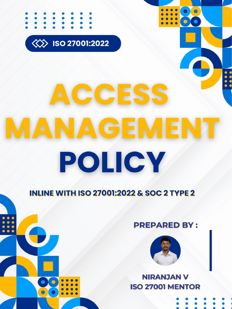 Access Management Policy | PDF | Information Security | Password
