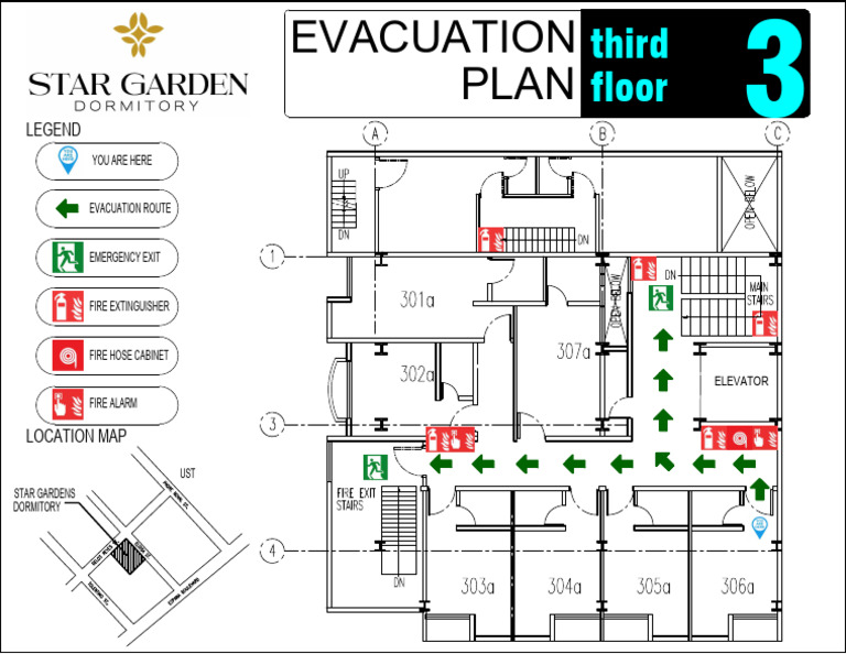 EVACUATION PLAN-3F | PDF