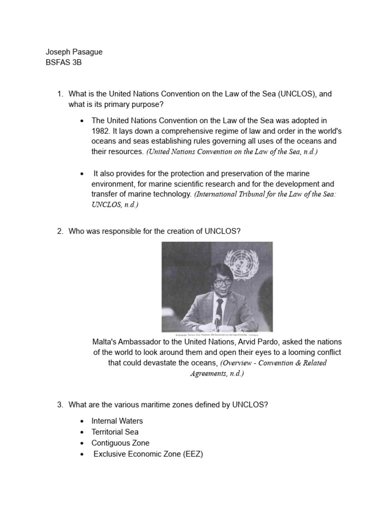Understanding UNCLOS and Its Impact | PDF | United Nations Convention ...