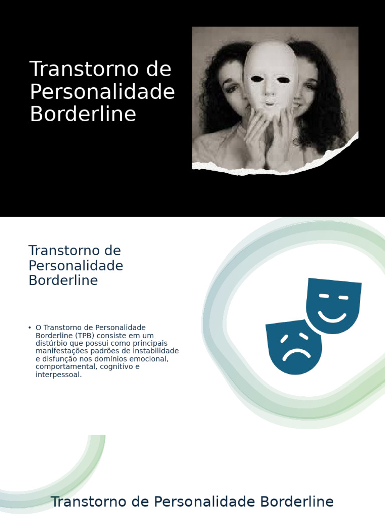 Transtorno de Personalidade Borderline | PDF | Transtorno de personalidade limítrofe | Saúde mental