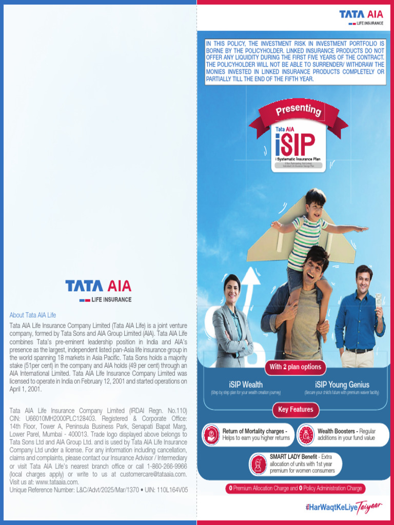 iSIP-Brochure-V5 | PDF | Insurance | Investing