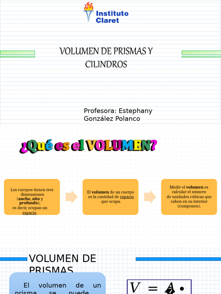 Área y Volumen de Cuerpos Geométricos | PDF | Volumen | Geometría Convexa
