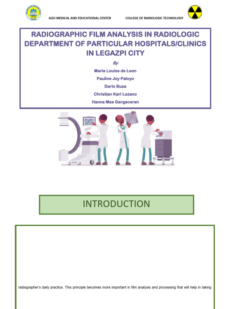 Radiographic Film Analysis in Legazpi | PDF | Radiography | Radiology
