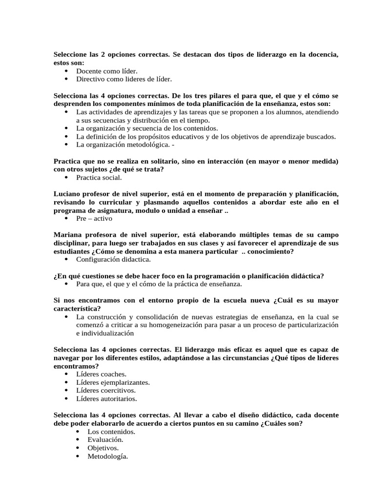 Examen Num 2 Estrategia de Enseñanza - Siglo 21 | PDF | Plan de estudios | Enseñando