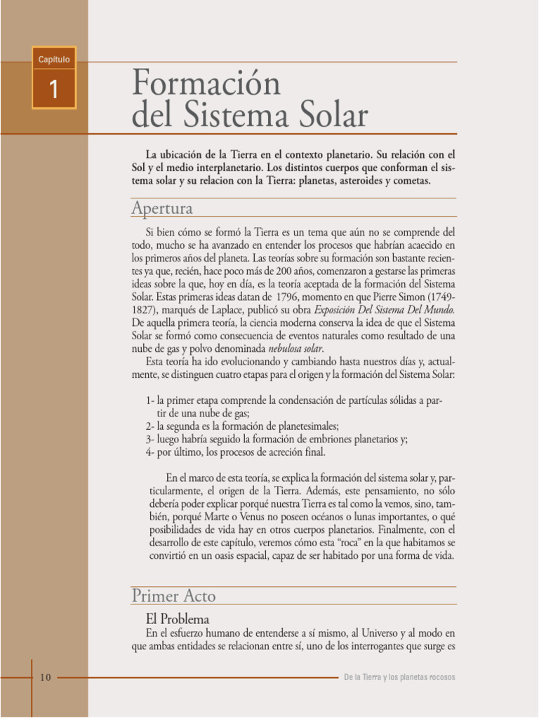De La Tierra y Los Planetas Rocosos | PDF | Sistema solar | Planetas