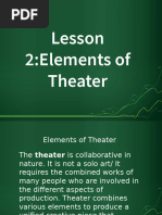 Elements of Theater | PDF | Theatre | Entertainment