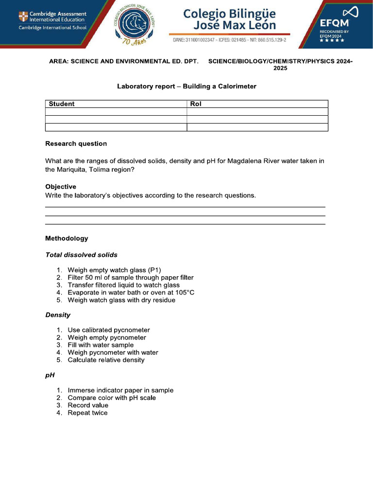Project Laboratory Report | PDF
