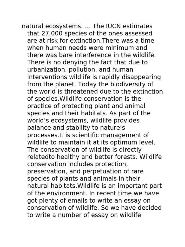 Natural Ecosystems | PDF