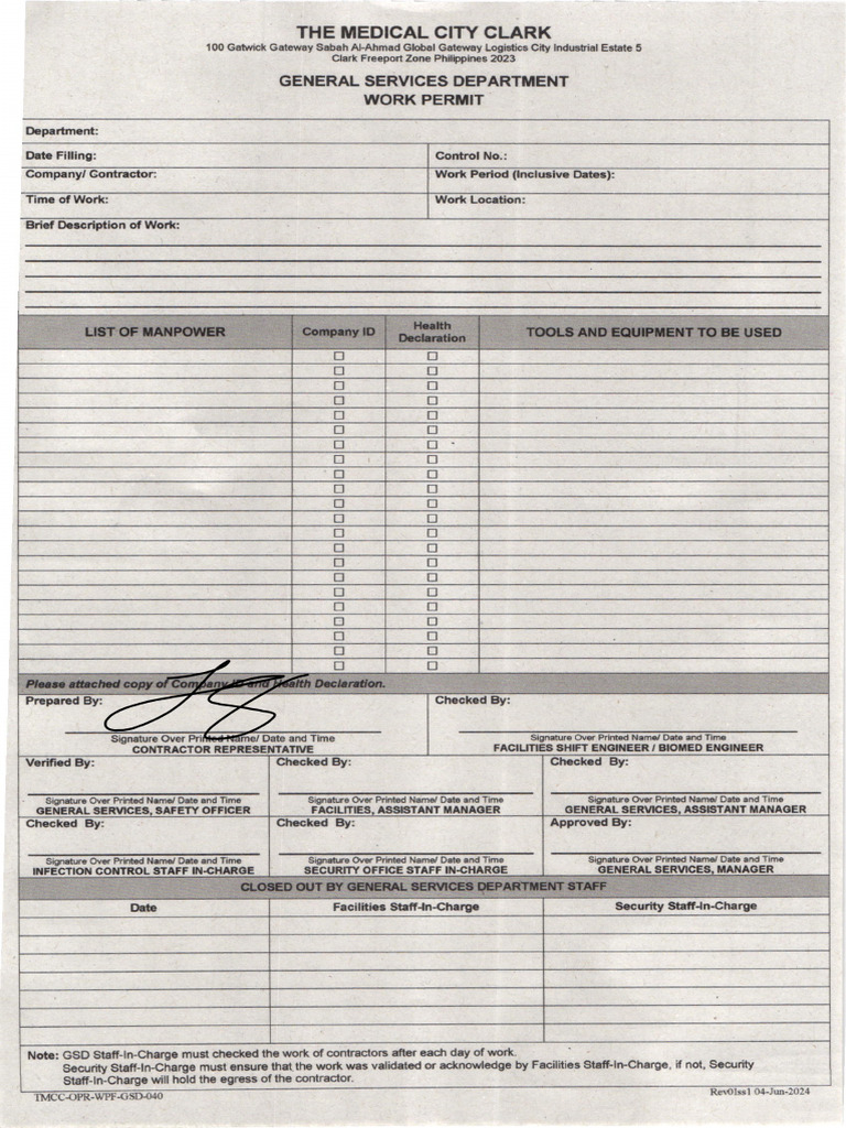 New Work Permit 2024 | PDF | Occupational Safety And Health | Workplace