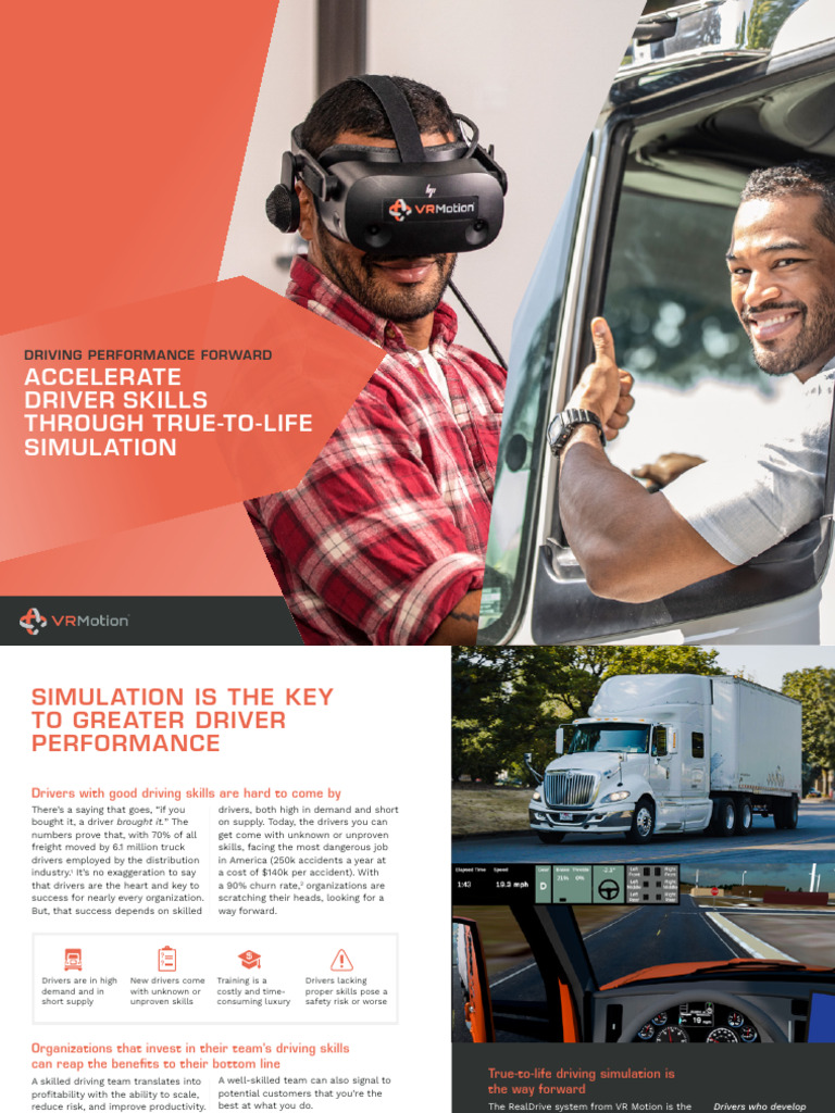 RealDrive_Solution-Brief (1) | PDF | Simulation | Virtual Reality