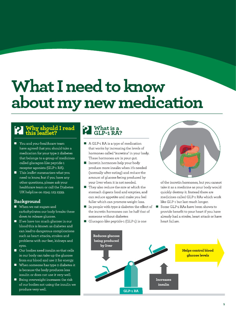 GLP 1 Patient Leaflet Final | PDF