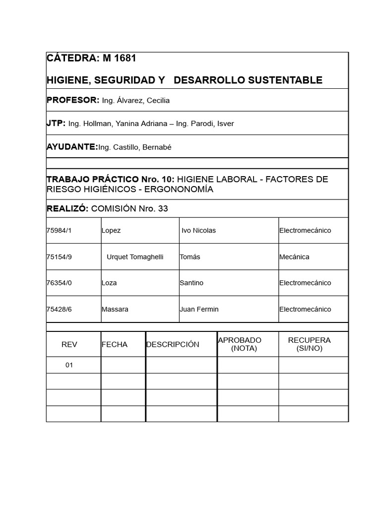 TP10 Iluminación | PDF | Seguridad y salud ocupacional