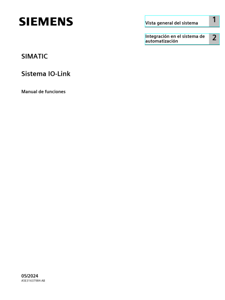 Io Link System Function Manual es-ES es-ES | PDF | Hardware de la ...