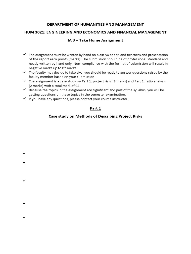2-IA3 - TakeHome - For SUBMISSION - Project Risk and Uncertainty ...
