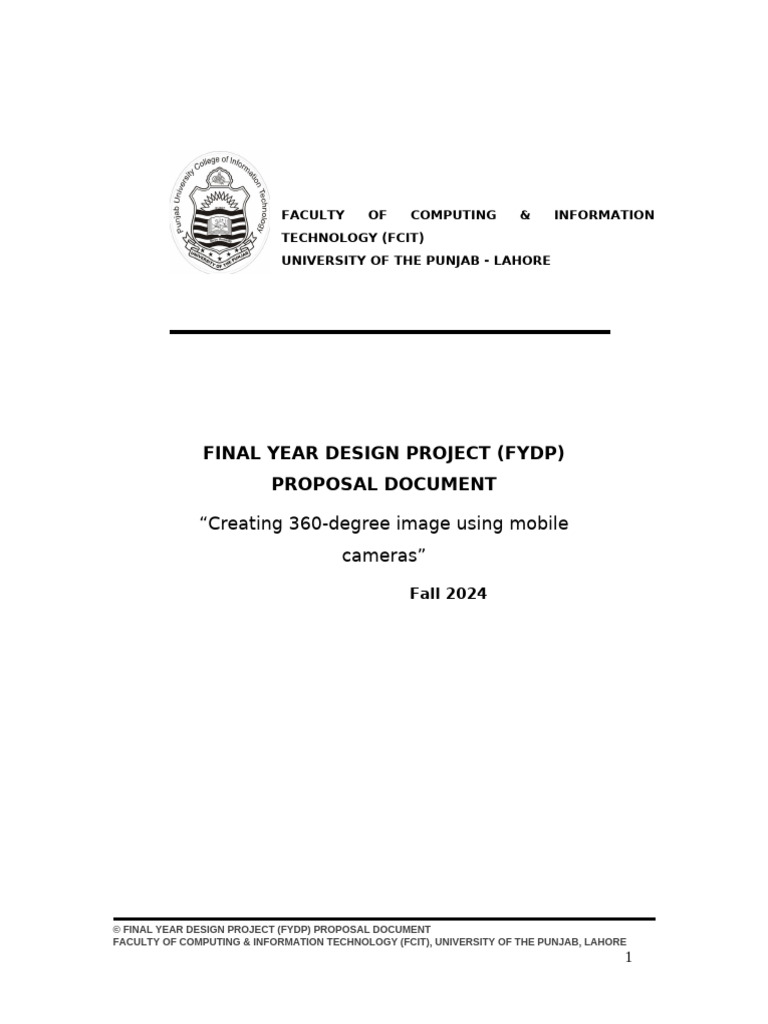 Final Year Project Proposal | PDF | Software Development | Android (Operating System)