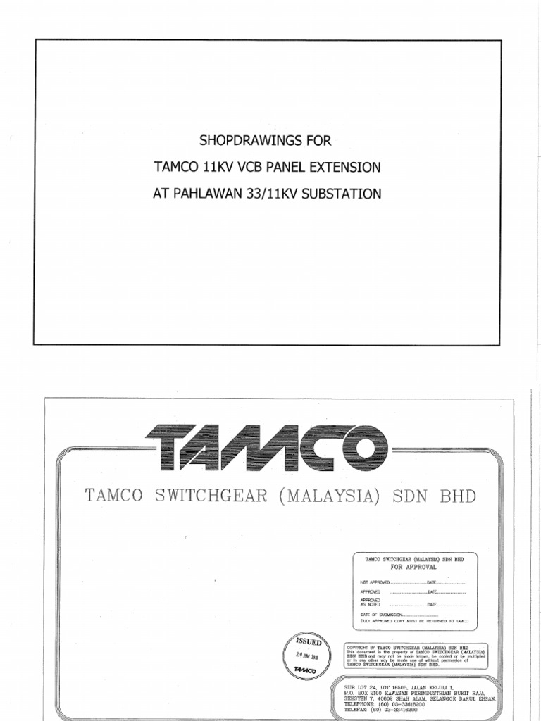 TAMCO 11kV VCBPANEL EXT@PAHLWN33kV | PDF