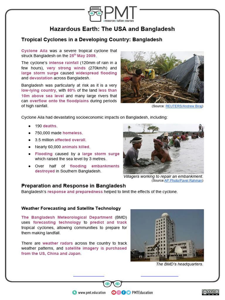 Cyclone Aila: Impact and Response in Bangladesh | PDF | Tropical ...