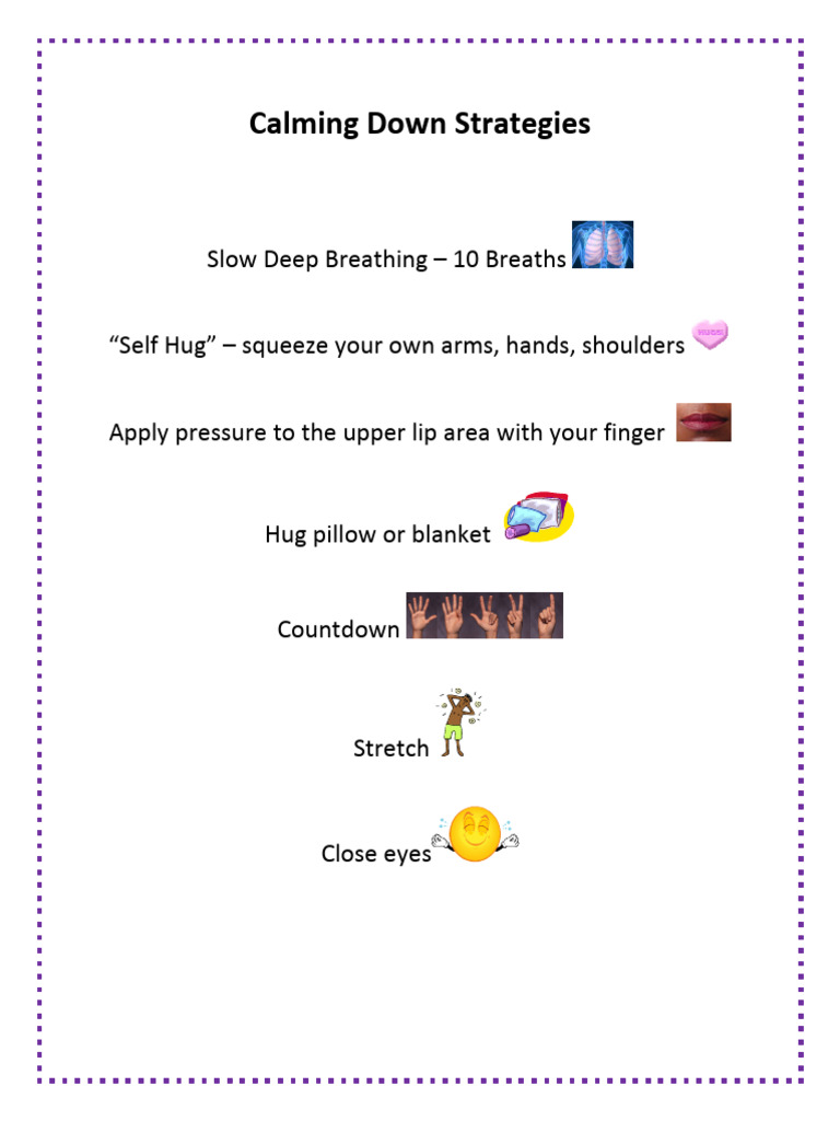 Calming Strategies Safe Spot Posters | PDF