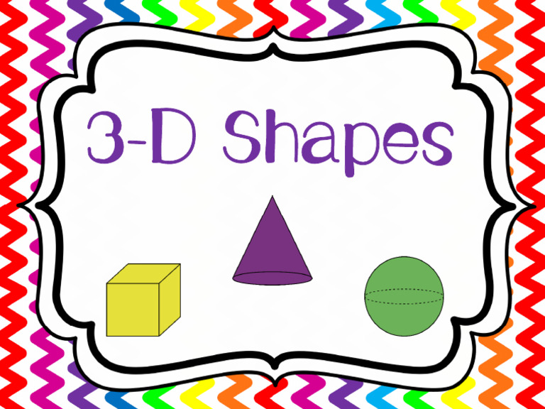 3-D Shapes Title Poster | PDF