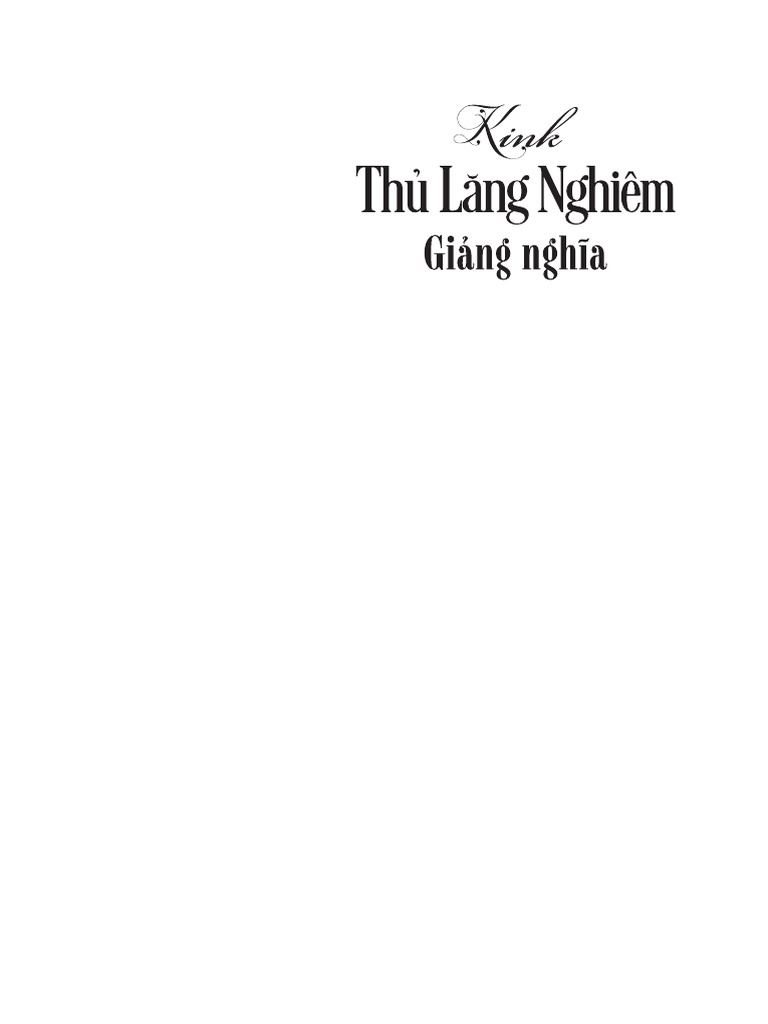 Su Ba Hai Trieu Am Giang Kinh Thu Lang Nghiem | PDF
