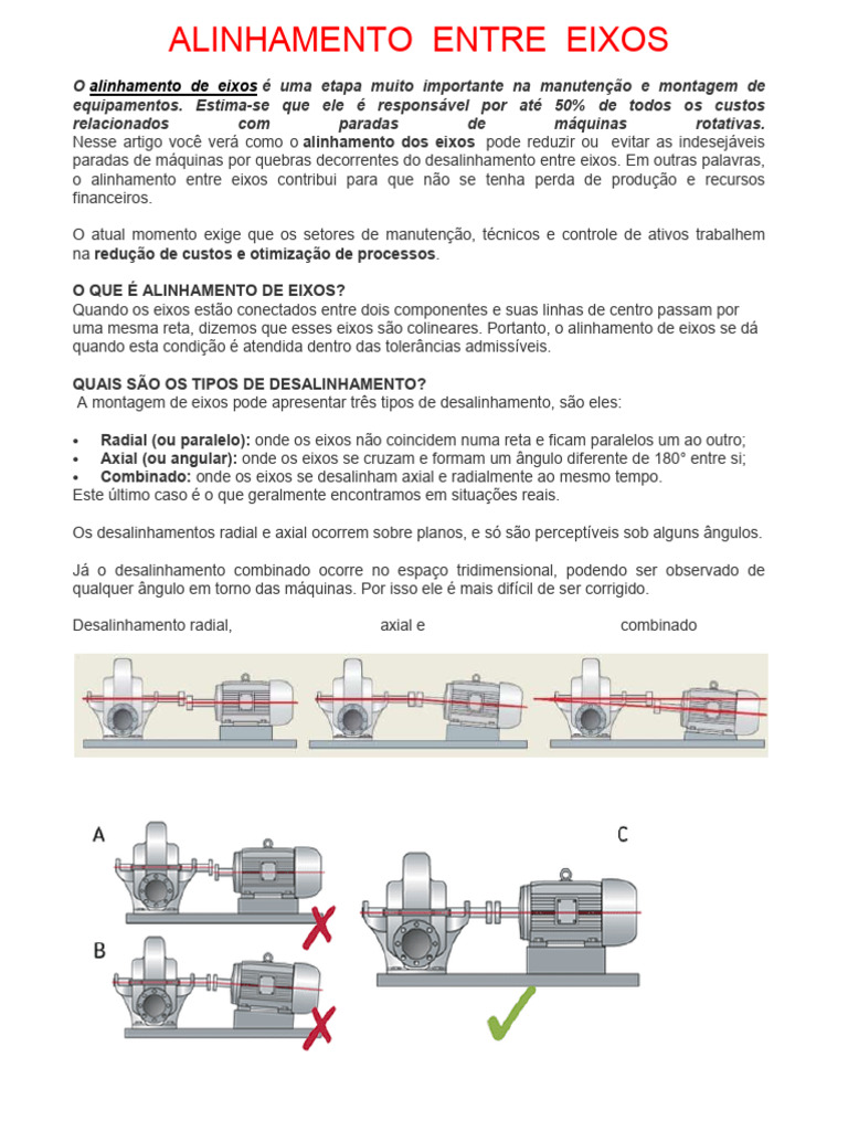 Alinhamento Entre Eixos | PDF | Laser | Ferramentas