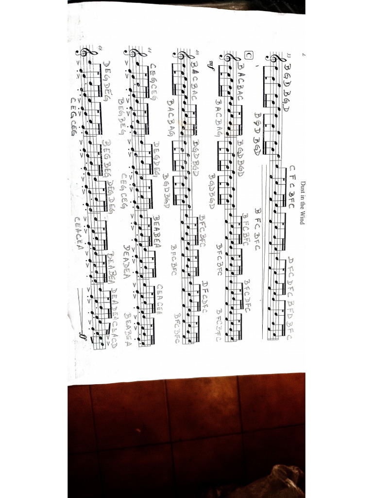 Dust in The Wind-Marimba III | PDF