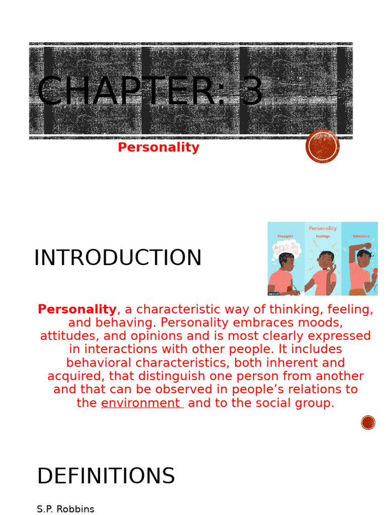 Chapter 3 Personality | PDF | Extraversion And Introversion | Psychological Concepts