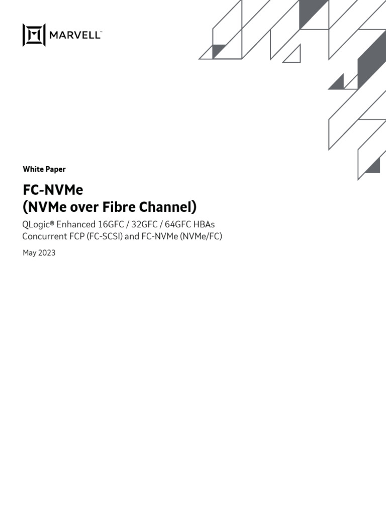 Marvell Fibre Channel Nvme Over Fabrics White Paper | PDF | Digital Technology | Electronics