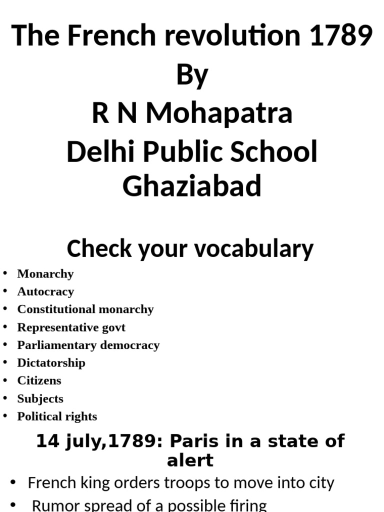 French Revolution PPT 13.4.20 | PDF | Reign Of Terror | Maximilien ...